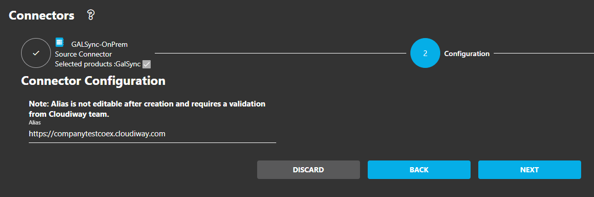 GALSync On-Premises Connector Configuration | Cloudiway Help Center